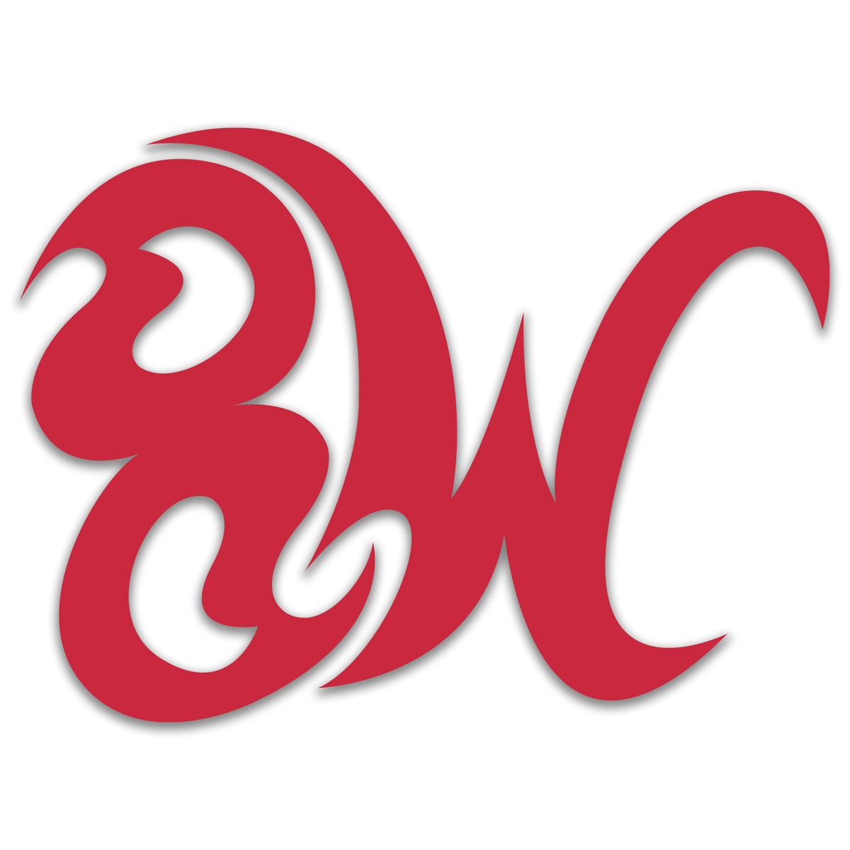 8W LOGO VINYL STICKER RED 4 IN 8THWNDR 8w-logo-vinyl-sticker-red-4-in-8thwndr